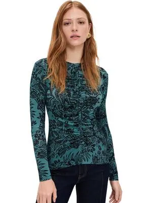 Ulla Johnson Asha Floral-print Top - Ocrean Flora
