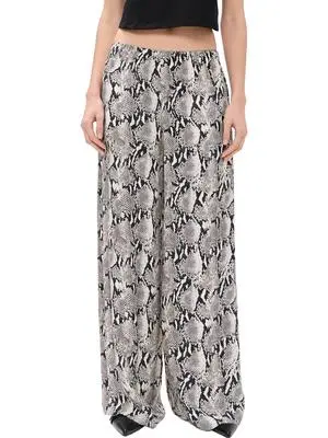 ANINE BING Roslyn Snakeskin Print Pants - Python