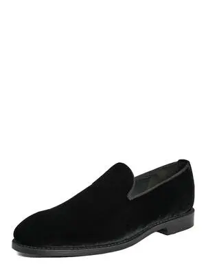 Allen Edmonds Robinson Velvet Loafers - Black Velvet