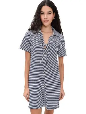 Tanya Taylor Joni Striped Mini Dress - Maritime Blue/ Cream Multi