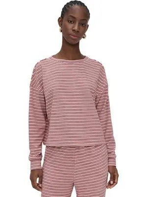 BAILEY ROSE Striped Long Sleeve Tee - Strawberry