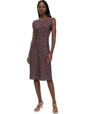 Posse Leo Polka Dot Midi Dress - Chocolate Polka Dot