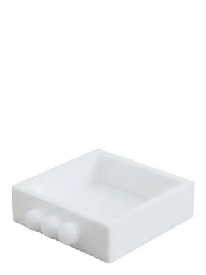 TIZO DESIGN Acrylic Cocktail Napkin Holder - Solid White