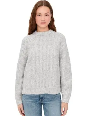Madewell Ribbed Cotton-blend Sweater - Heather Grey