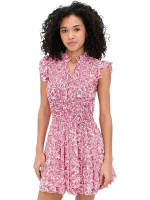 Poupette St Barth Callie Mini Dress - Pink Tiare