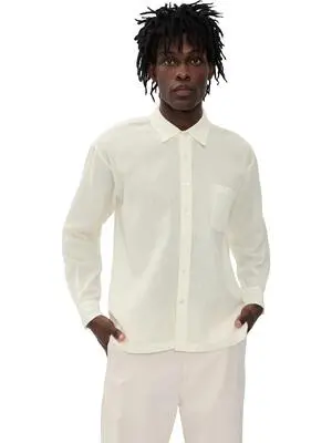BATHER Waffle Leisure Shirt - White