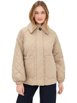 Barbour Laoise Quilted Jacket - Honey/ancient Poplar