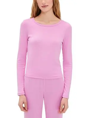 Z Supply Maison Pointelle Top - Pink Crush