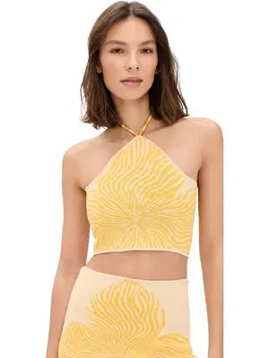 Alexis Gala Beaded Top - Yellow