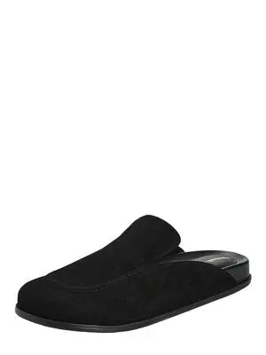 Larroude X Parke Clogs - Heavy Suede Black