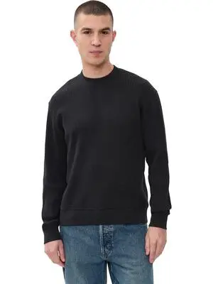 Madewell Waffle Knit Sweatshirt - Licorice