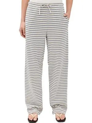 Lioness Striped Knit Pants - Ash Stripe
