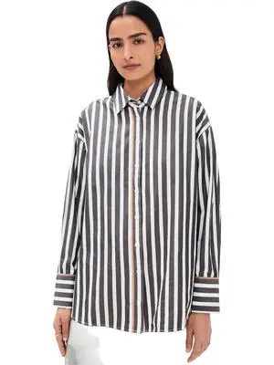 Xirena Gillian Button-up Shirt - Ink Stripe