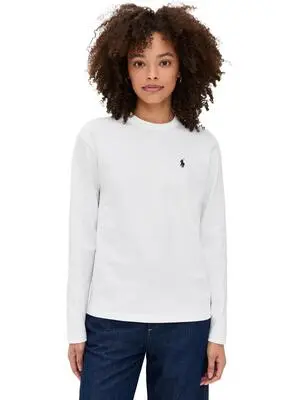 Polo Ralph Lauren Jersey Long Sleeve Tee - White