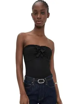 Cami Nyc Livvy Strapless Bodysuit - Black
