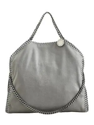 Stella McCartney Falabella Fold Over Tote Bag - Light Grey