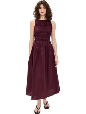 Faithfull The Brand Yael Midi Dress - Mulberry