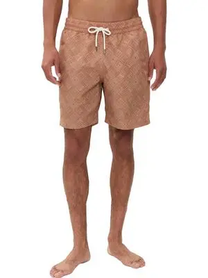 Frescobol Carioca Santos Swim Shorts - Copper