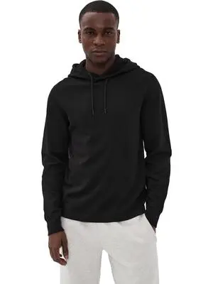 Reigning Champ Lightweight Waffle Standard Hoodie - Black
