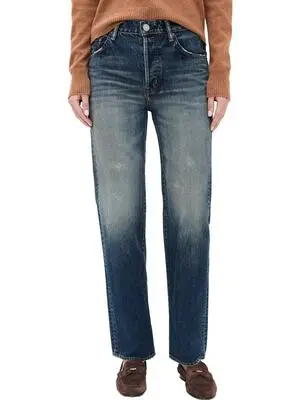 Moussy Vintage Arborwood Straight Jeans - Blue