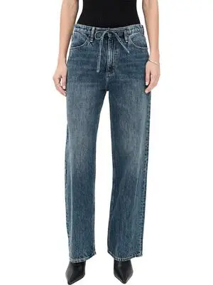 Rag & Bone Phoebe Drawstring Wide Leg Jeans - Delcan