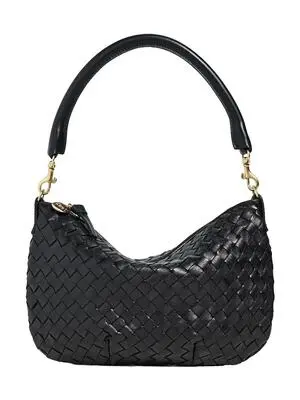 Clare V. Petit Moyen Messenger - Black