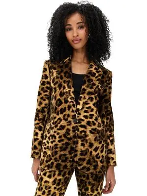 Ba&sh Bear Leopard Print Blazer - Naturel