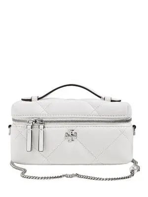 Tory Burch Kira Diamond Quilt Charm East Bag - Blanc