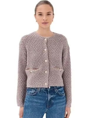 Sablyn Charlene Cropped Cashmere Jacket - Prairie Sand Multi