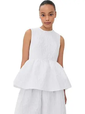 Cecilie Bahnsen Bea Top - White