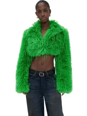 CULTNAKED Mini Faux Fur Coat