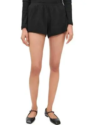 LESET Pointelle Boxer Shorts - Black