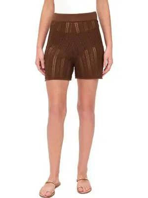 BAOBAB Corsica Crochet Knit Shorts - Pecan