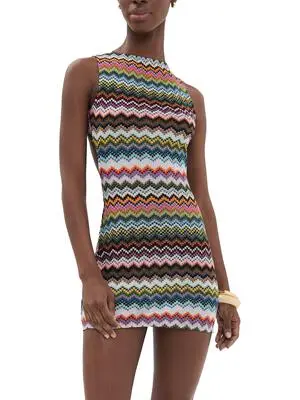 Missoni Short Cover Up Dress - Multicolor With Dark Base
