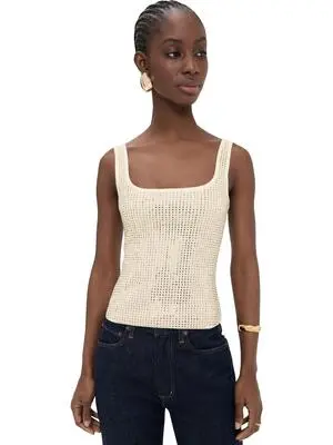 Retrofete Embellished Marzia Top - Winter White/champagne