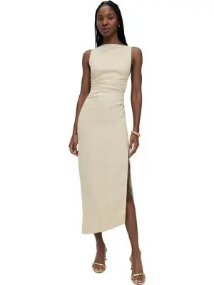 Sir The Label Raquel Midi Dress - Wheat