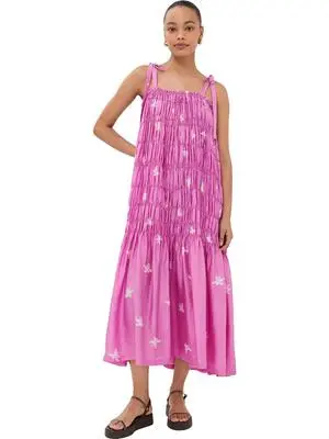 Alix Of Bohemia Emrys Jasmine Silk Dress - Medium Pink