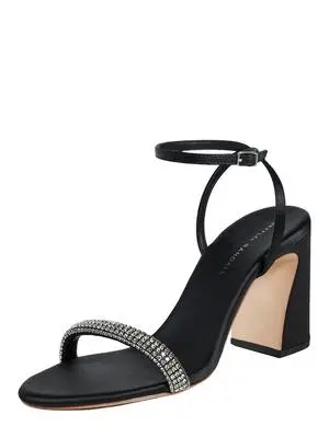 LOEFFLER RANDALL Malia Crystal-embellished Sandals - Black/diamond
