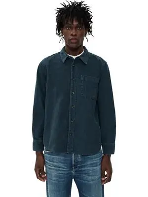 CORRIDOR Corduroy Button Down - Navy