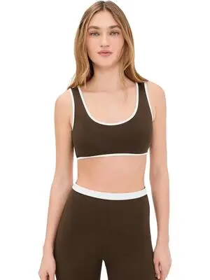 PORT DE BRAS Paola Sports Bra - Dark Chocolate