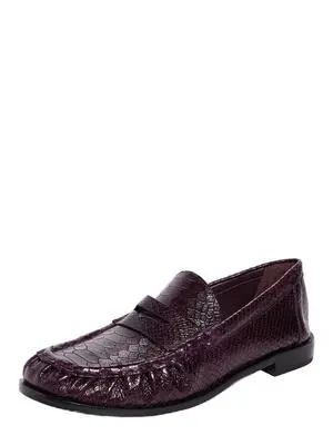 Schutz Tyche Loafers - Dark Plum