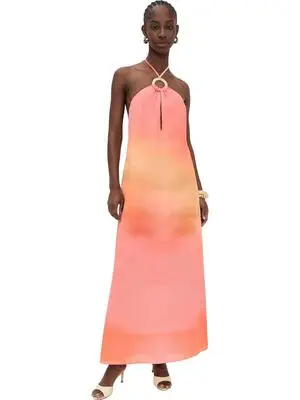 BAOBAB Rondine Maxi Dress - Coral Reef