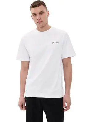 LES DEUX Brady Flower Market T Shirt - White
