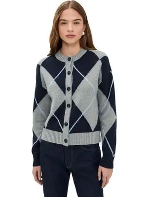 JOE'SJEANS Relaxed Fit Argyle Cardigan