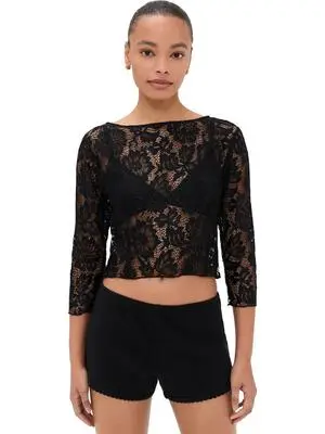 BELLA VENICE The Camille Top - Black