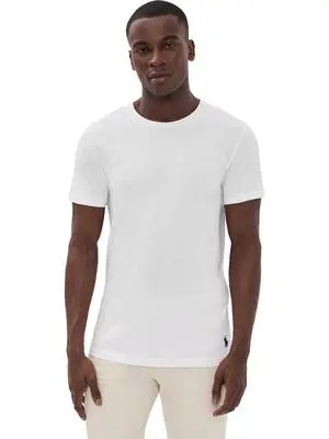 Polo Ralph Lauren Classic Fit Cotton Crew Tee 3 Pack - White