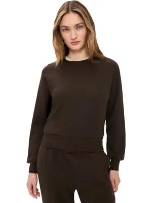 Eterne Shrunken Raglan Sweatshirt - Espresso