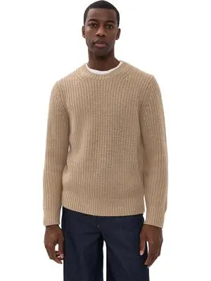 Vince Utility Shaker Crew Neck Sweater - H River Sand
