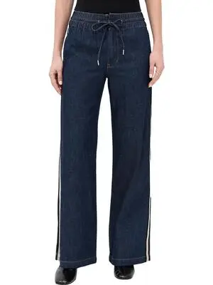 Veronica Beard Taylor High-rise Wide Leg Jeans - Indigo Rinse