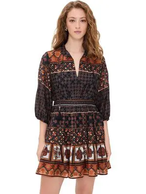 CLEOBELLA Priyanka Mini Dress - Zocalo Print